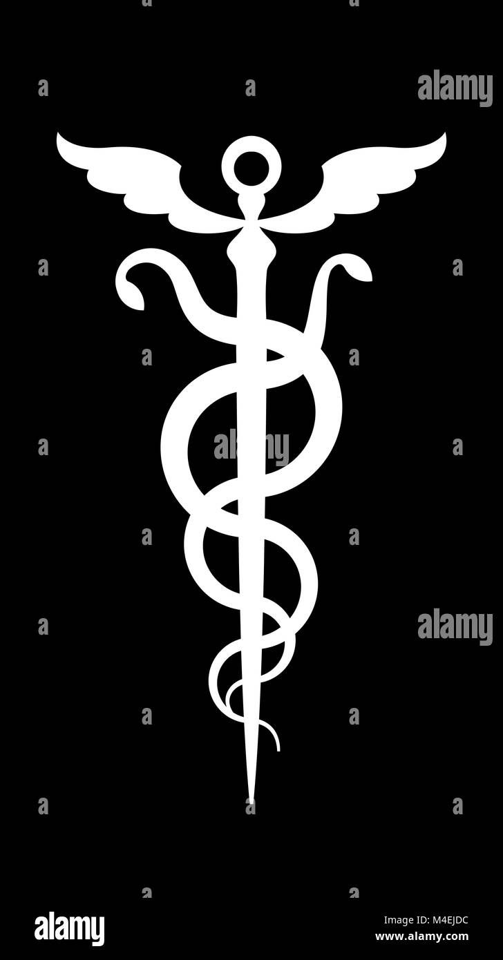 CADUCEUS Mercury's Staff Stock Photo - Alamy