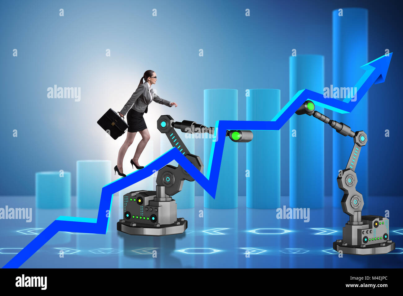 Business graphic chart going up hi-res stock photography and images - Alamy