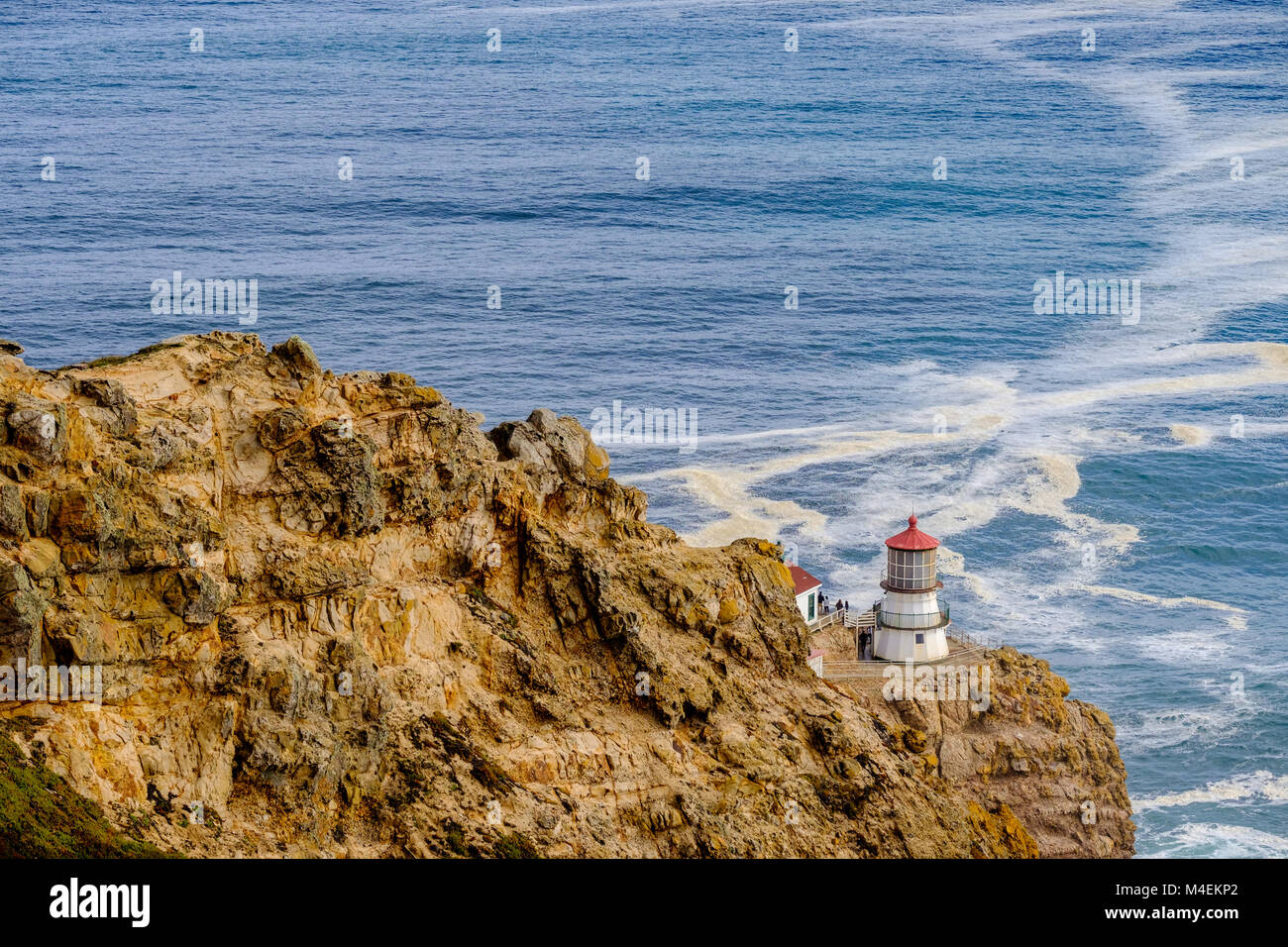 Point Reyes Lighthouse at Pacific coast, built in 1870 Stock Photo - Alamy