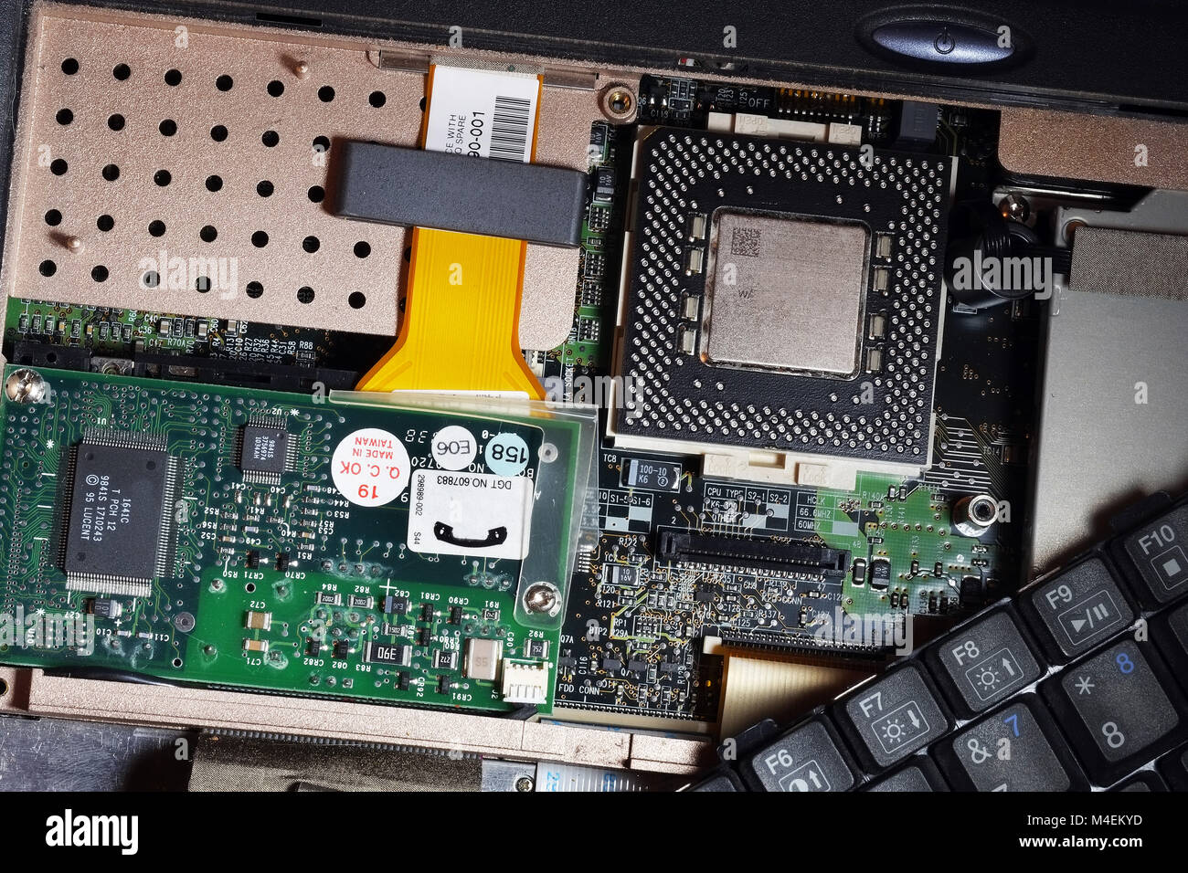 Computer mother board and CPU. Central processing unit Stock Photo - Alamy