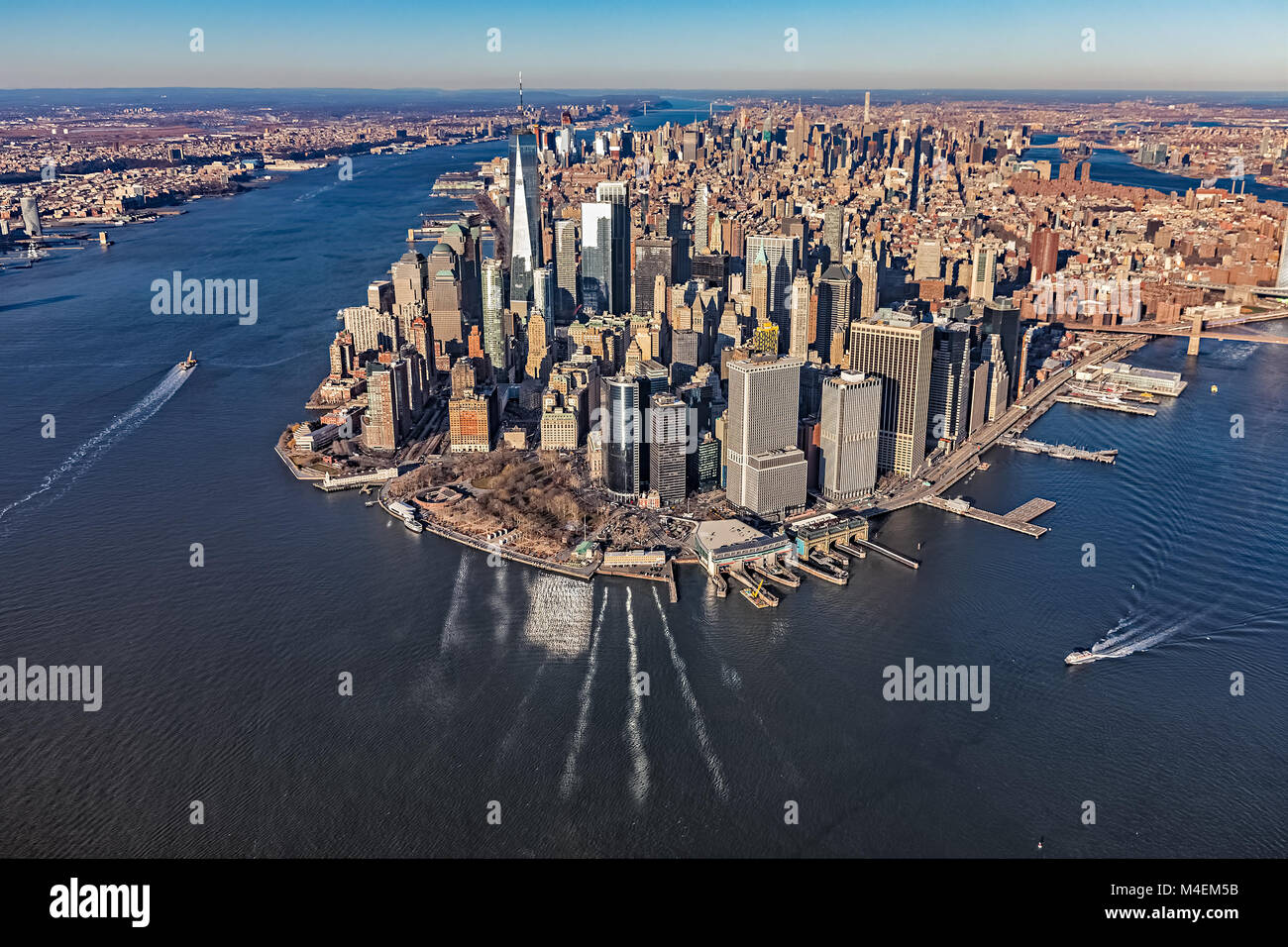 New York Manhattan aerial Stock Photo - Alamy