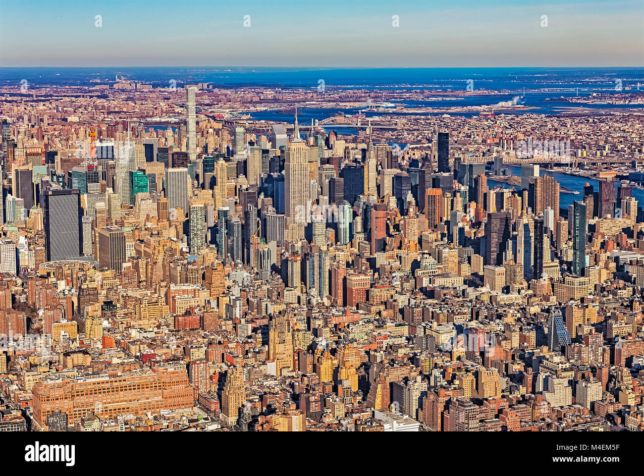 New York Manhattan aerial Stock Photo - Alamy