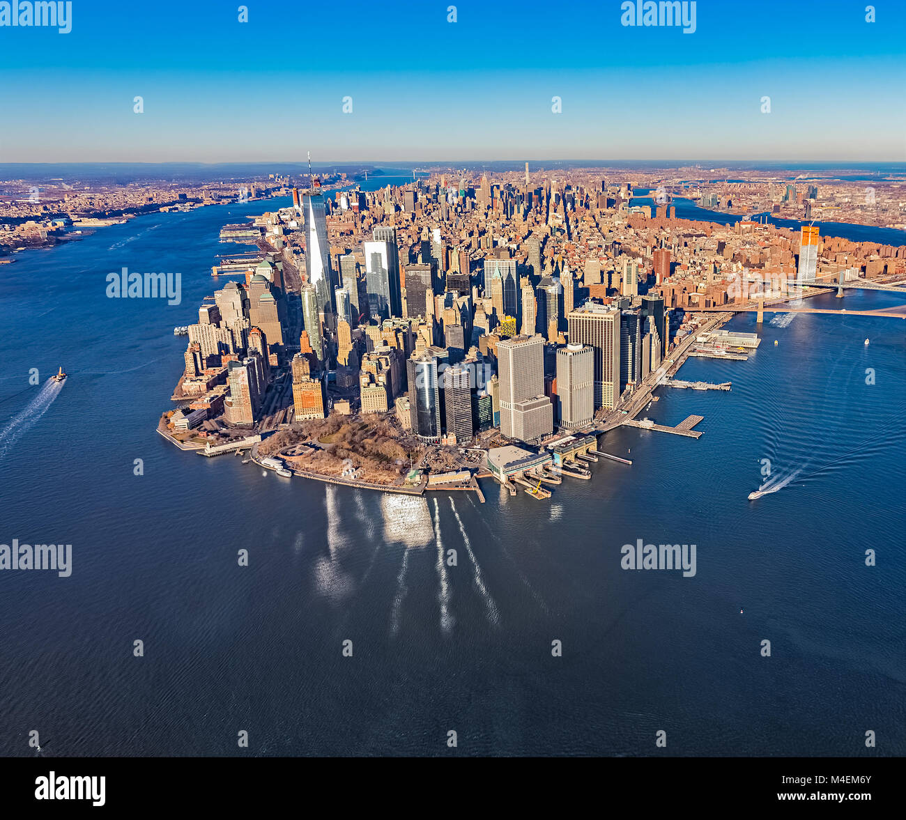 New York Manhattan aerial Stock Photo - Alamy