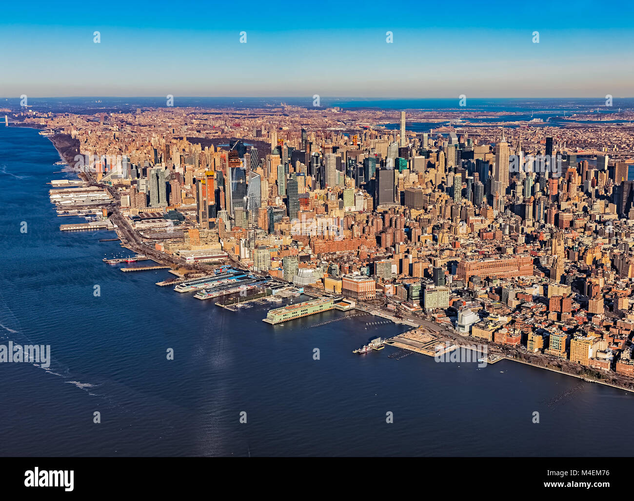 New York Manhattan aerial Stock Photo - Alamy
