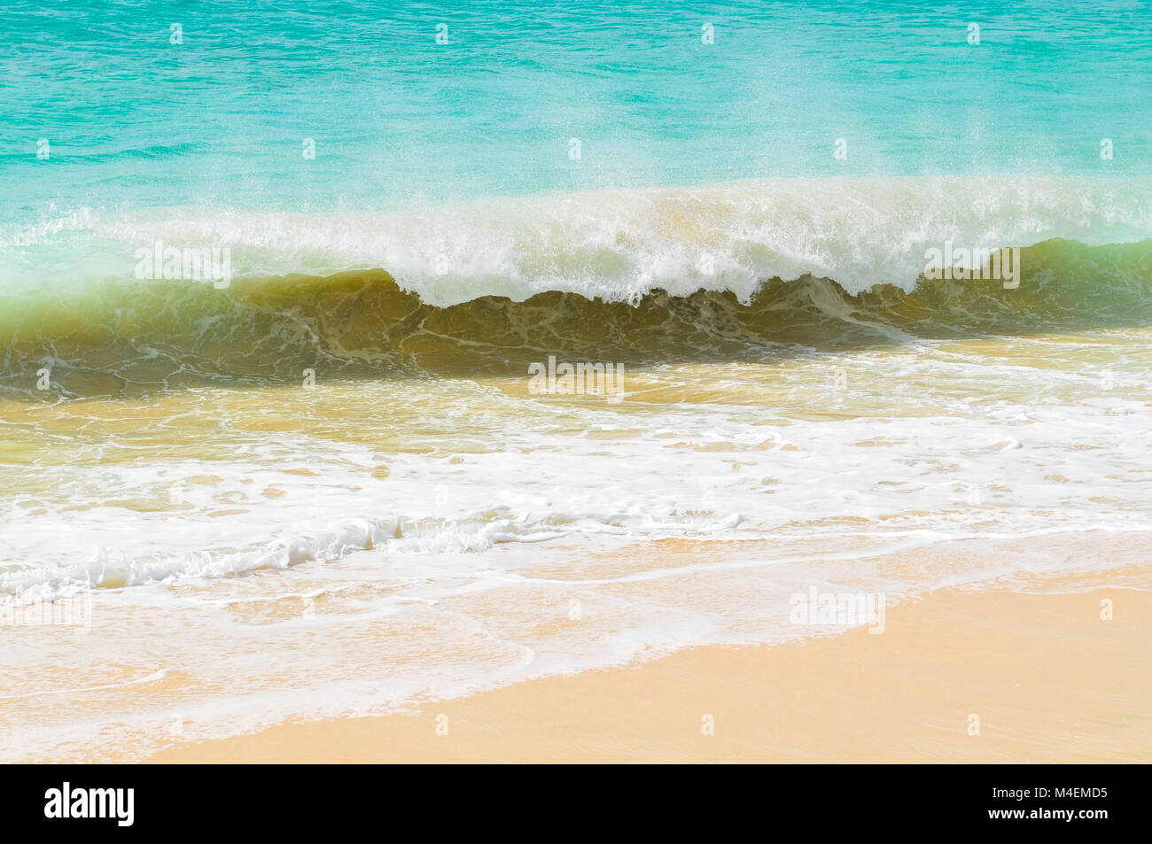 Detail of exotic waves in Cape Verde Stock Photo - Alamy