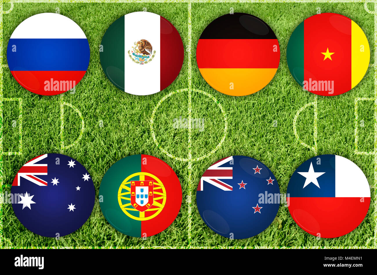 Confederations Cup countries Stock Photo - Alamy