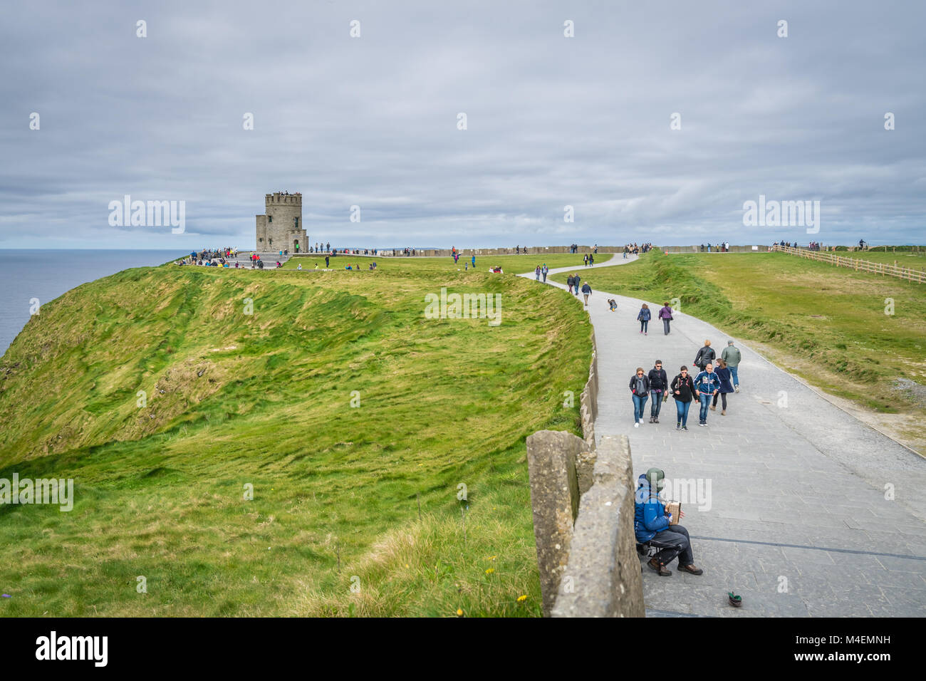 Walking path at the Cliffs of Moher Stock Photo - Alamy