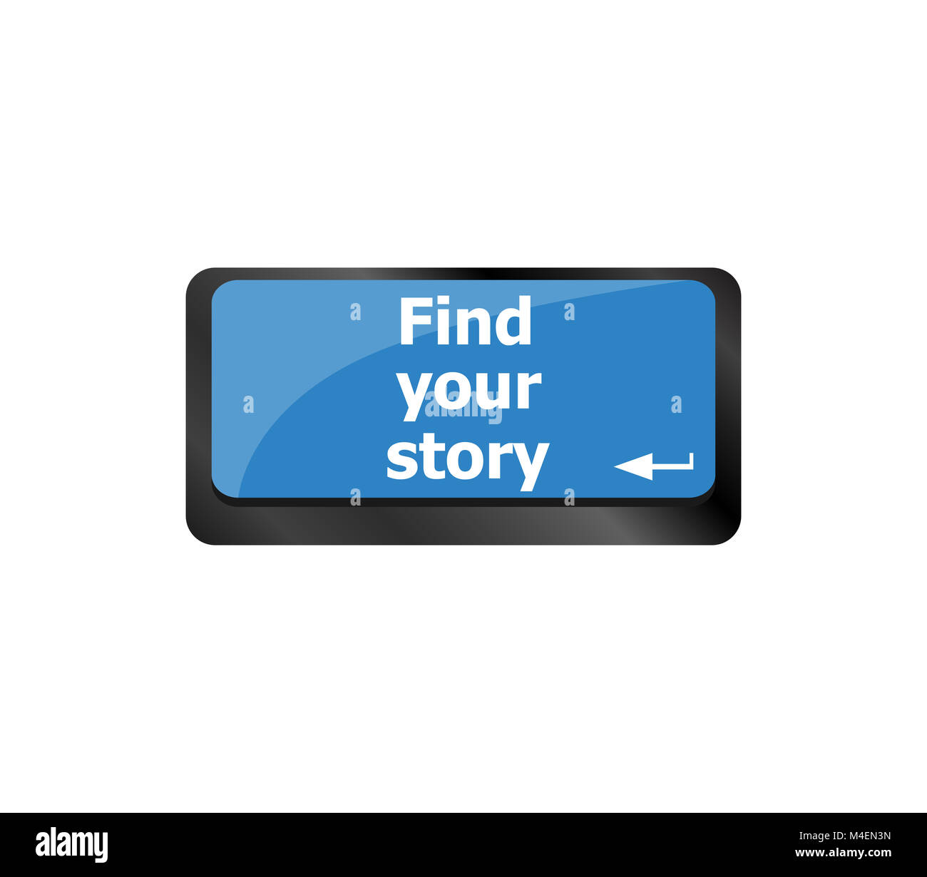 Find Your Story . Story concept. Computer keyboard key button Stock ...