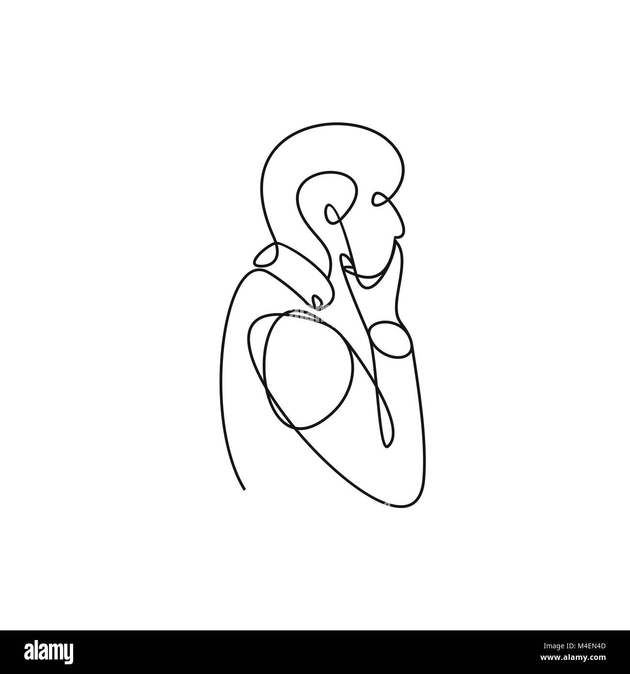 Cartoon man art blogger Stock Vector Images - Alamy