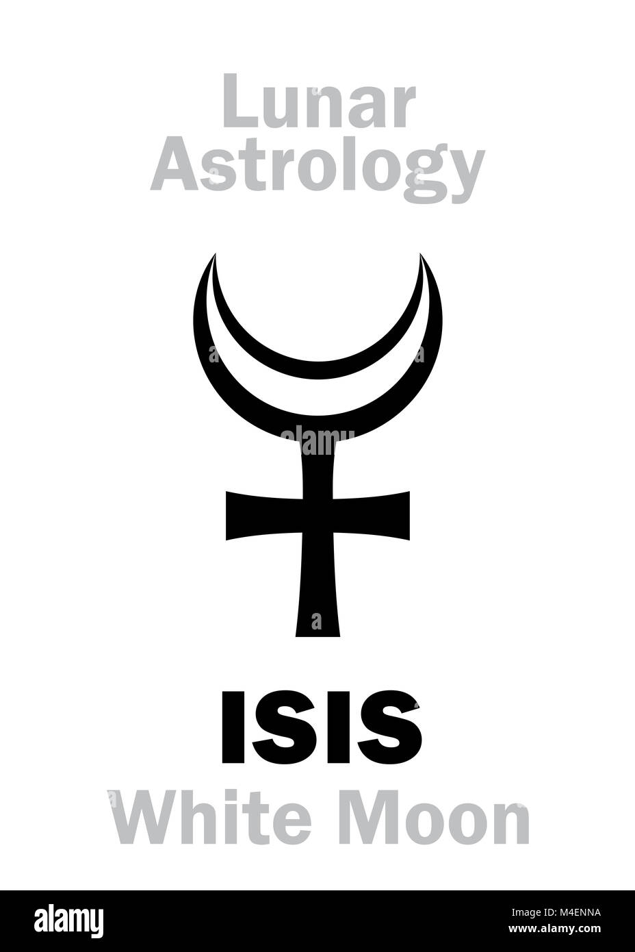 Astrology: ISIS (White Moon Stock Photo - Alamy