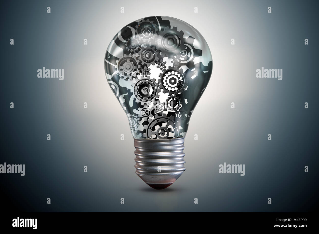 Lightbulb cogwheel hi-res stock photography and images - Alamy