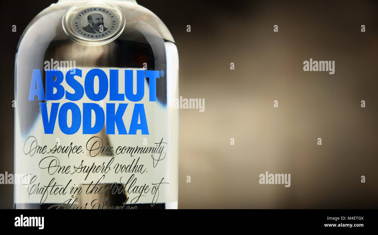 Bottle of Absolut Vodka Stock Photo - Alamy