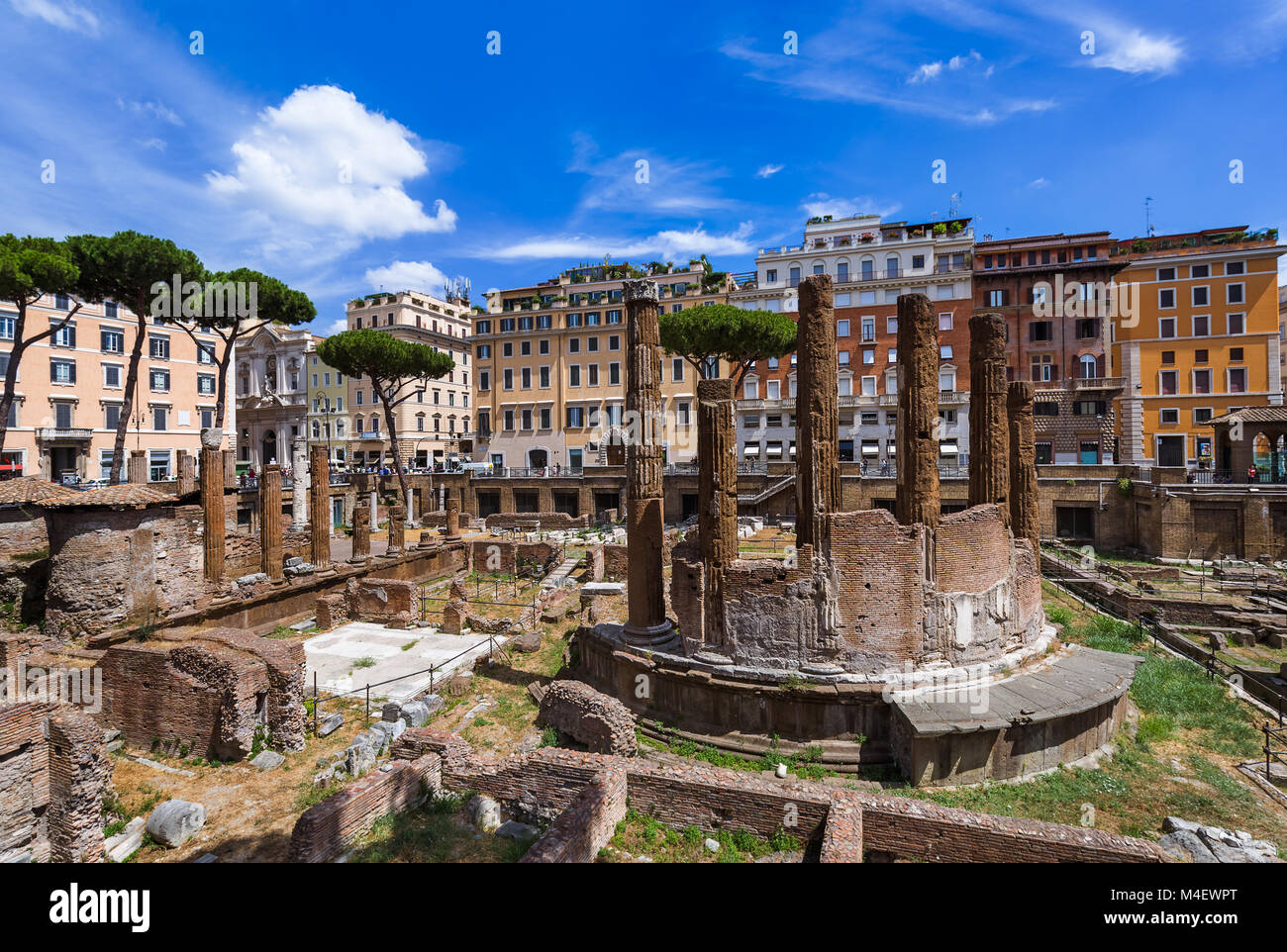 Area Sacra ruins in Rome Italy Stock Photo - Alamy