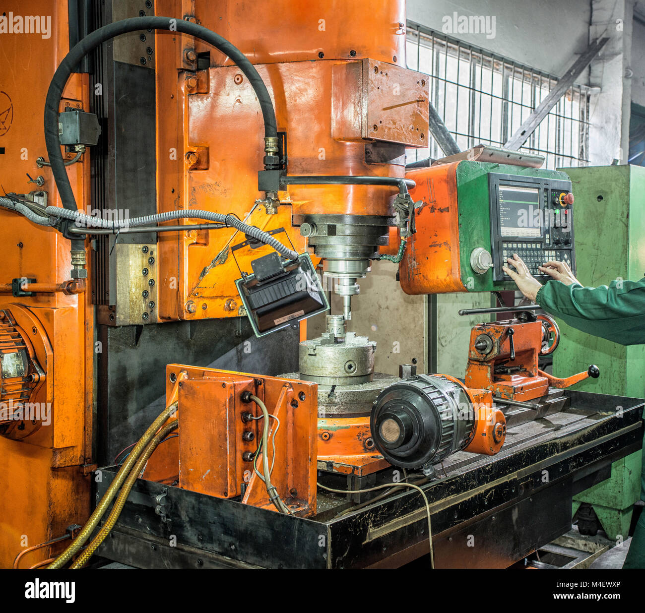 Industrial lathe works metal precision hi-res stock photography and ...