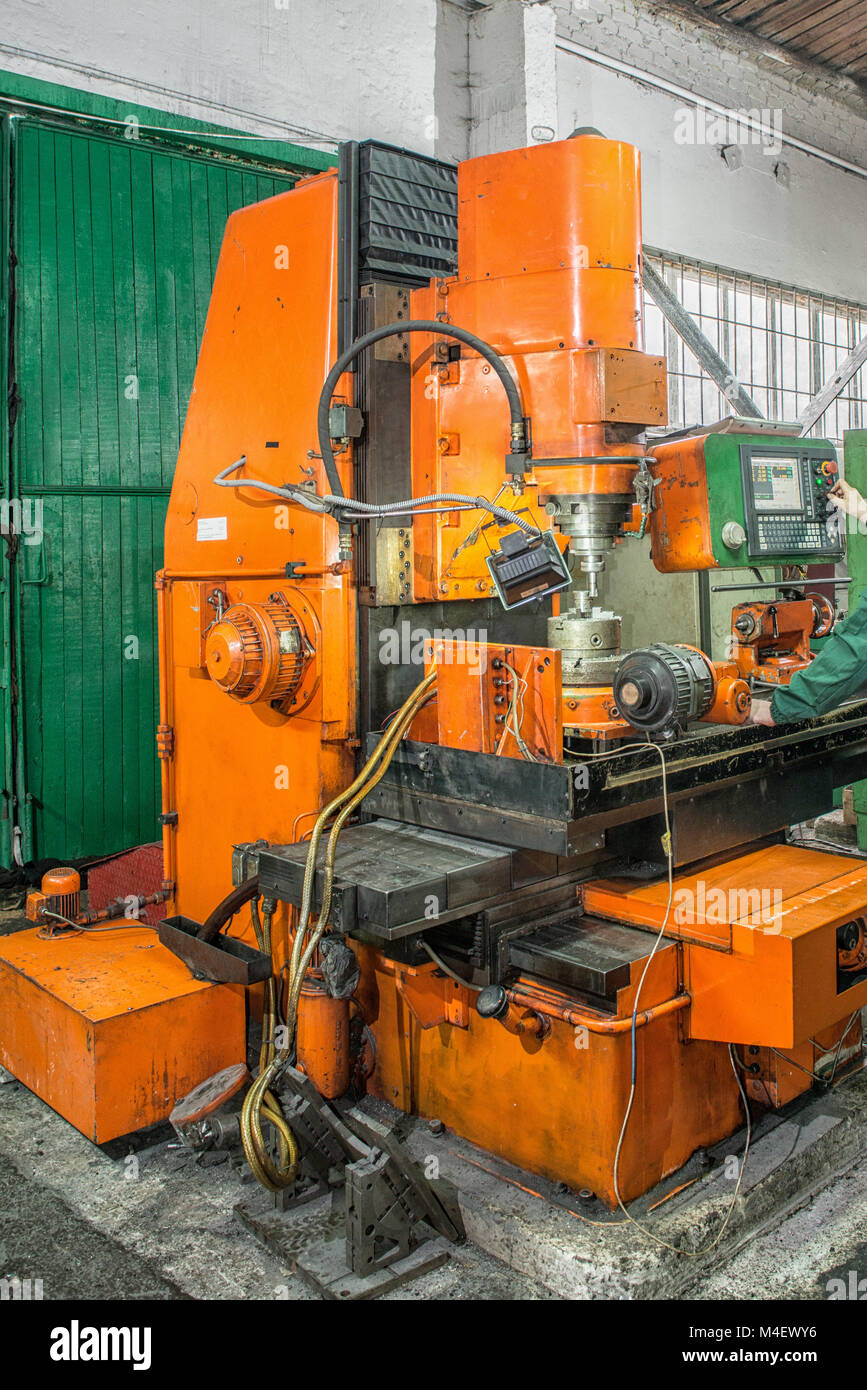 Industrial lathe works metal precision hi-res stock photography and ...
