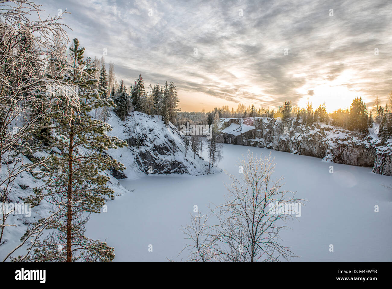 Ruskeala marble quarry, Karelia, Russia Stock Photo - Alamy
