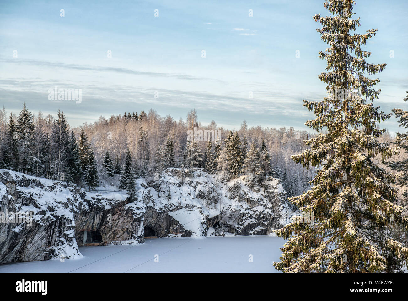 Ruskeala marble quarry, Karelia, Russia Stock Photo - Alamy