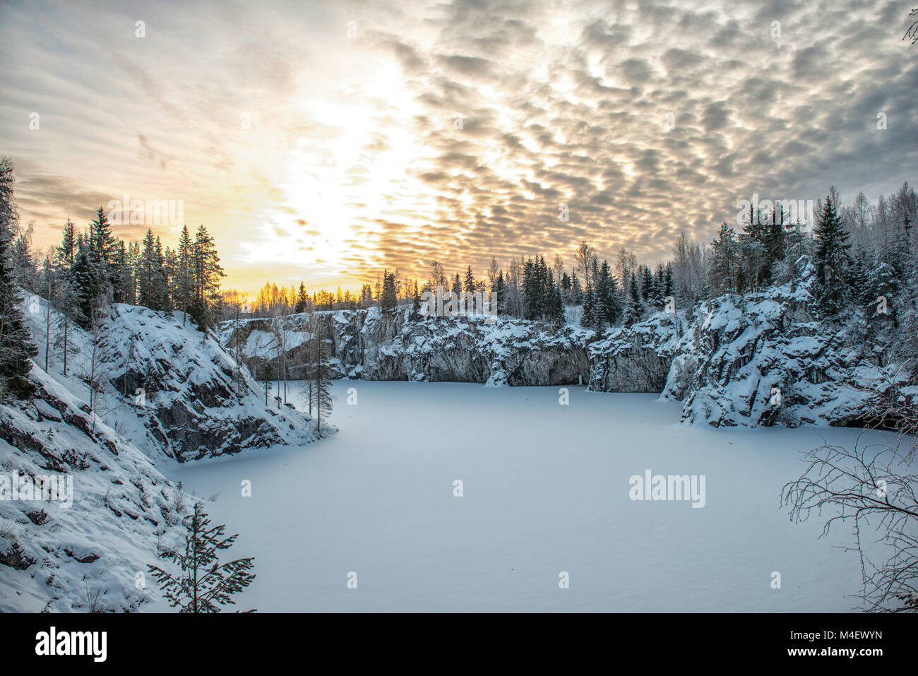 Ruskeala marble quarry, Karelia, Russia Stock Photo - Alamy