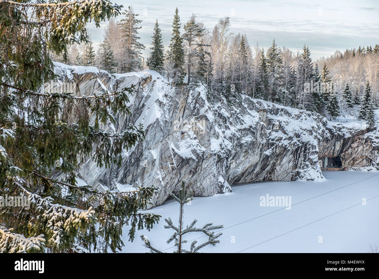Ruskeala marble quarry, Karelia, Russia Stock Photo - Alamy