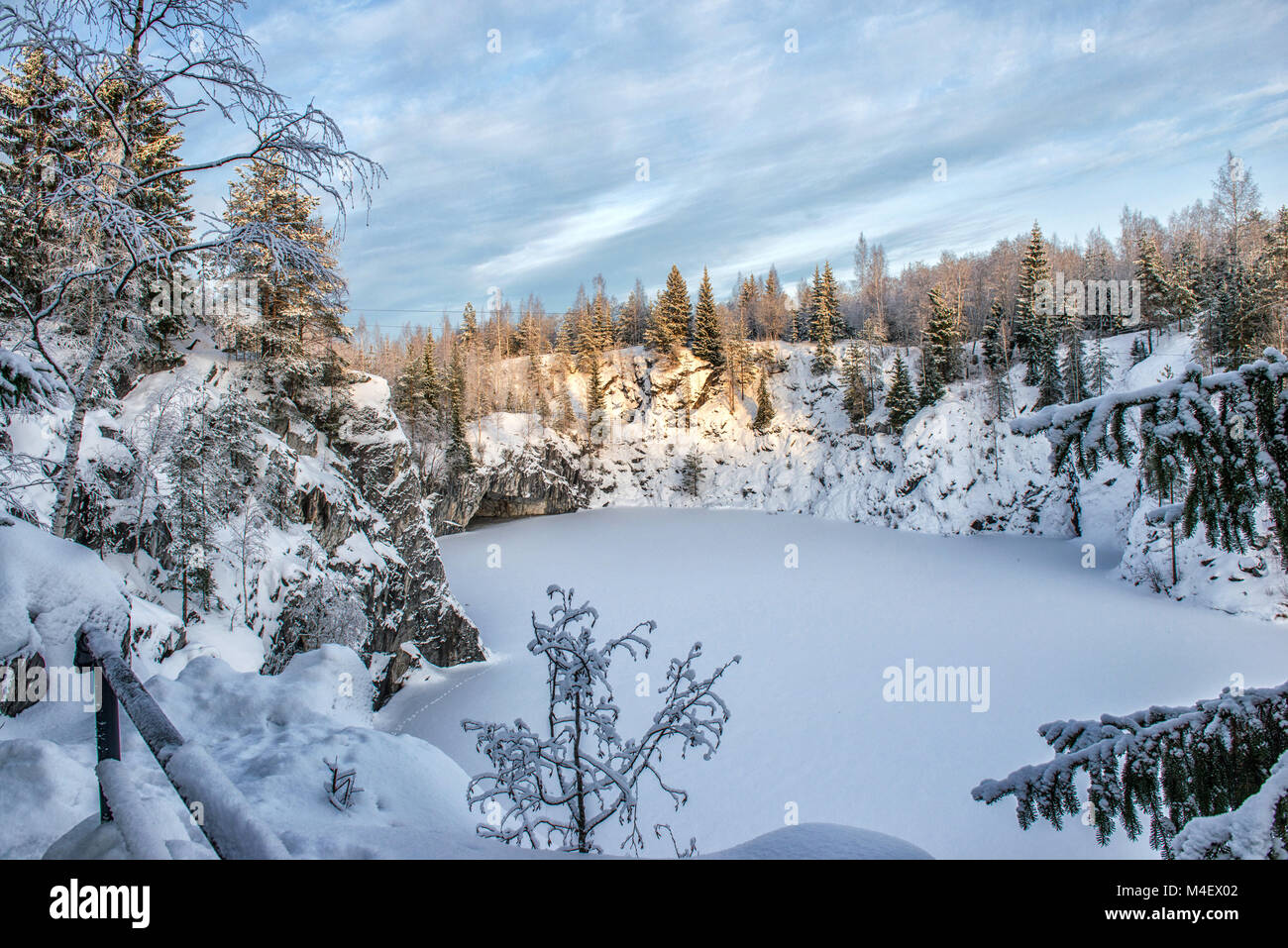 Ruskeala marble quarry, Karelia, Russia Stock Photo - Alamy