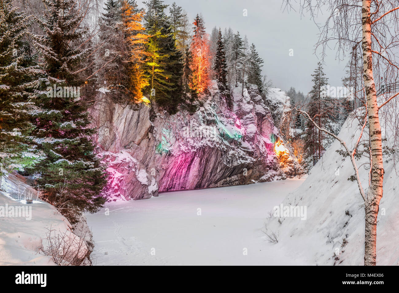 Ruskeala marble quarry, Karelia, Russia Stock Photo - Alamy