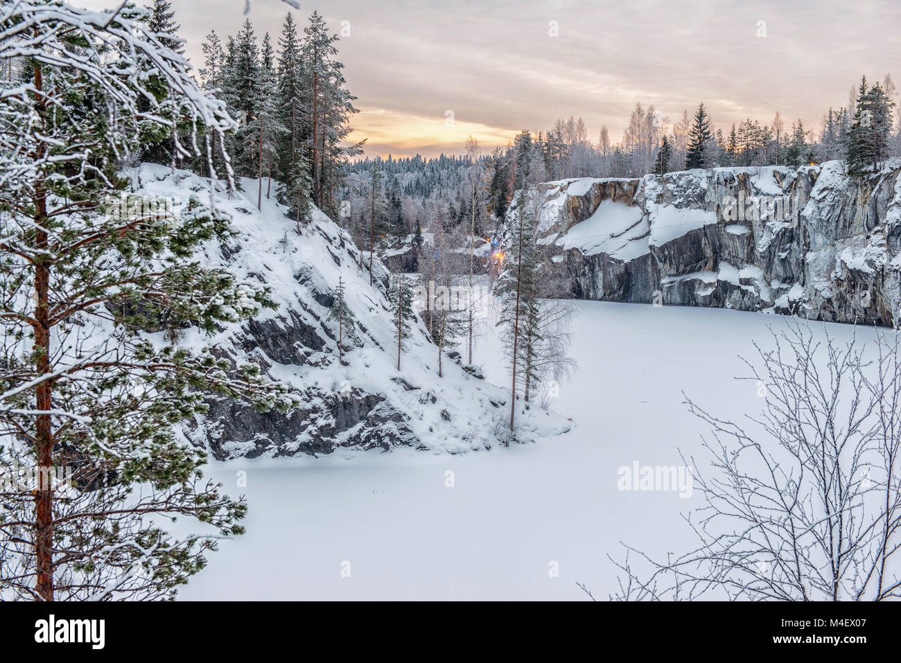 Ruskeala marble quarry, Karelia, Russia Stock Photo - Alamy