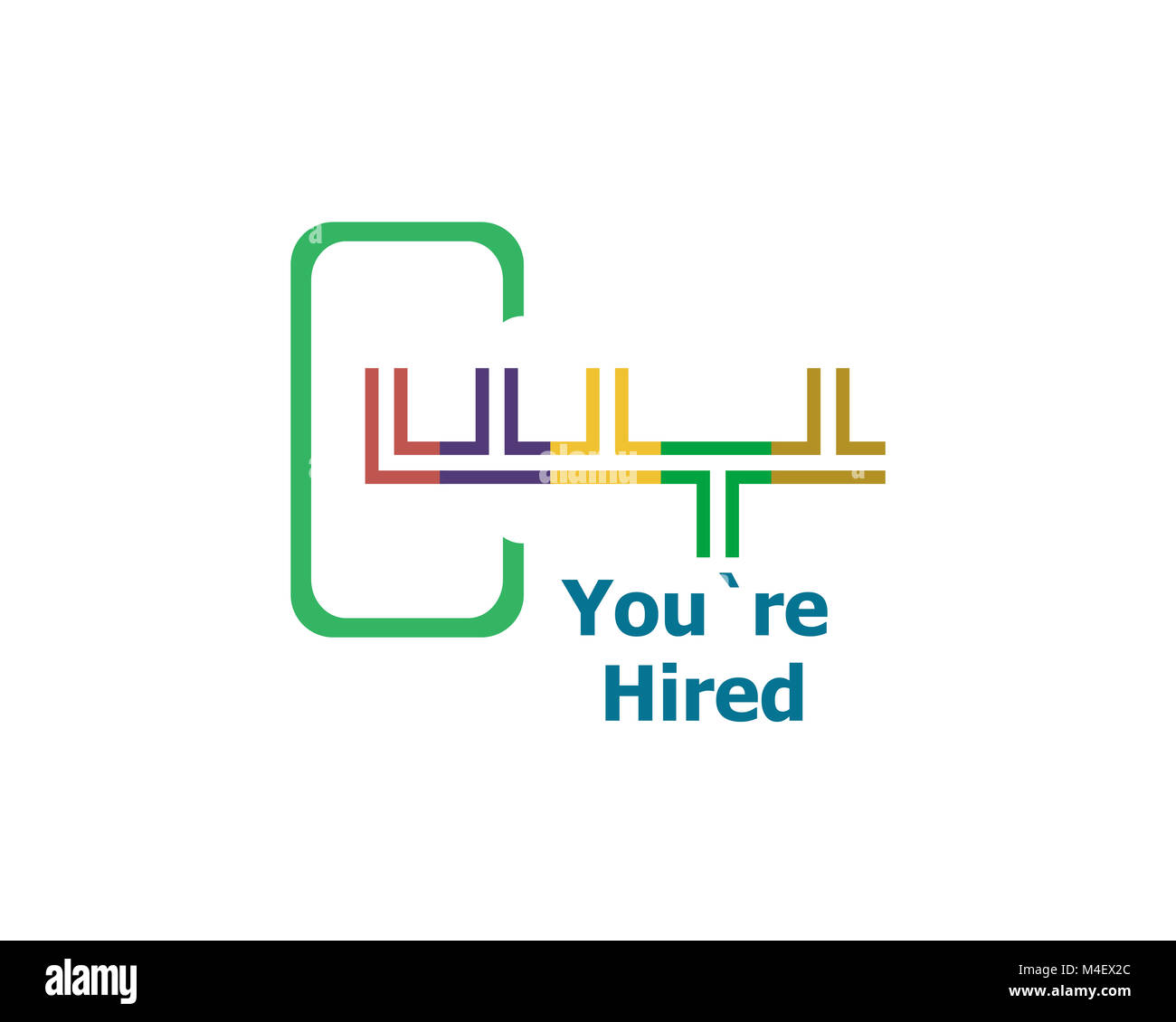 Designed modern logo hi-res stock photography and images - Alamy