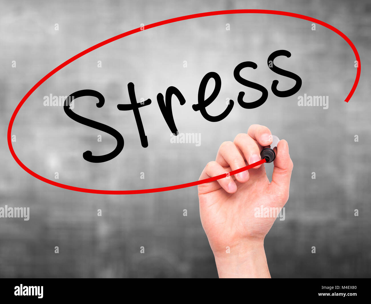 Crisis man writing on transparent hi-res stock photography and images ...