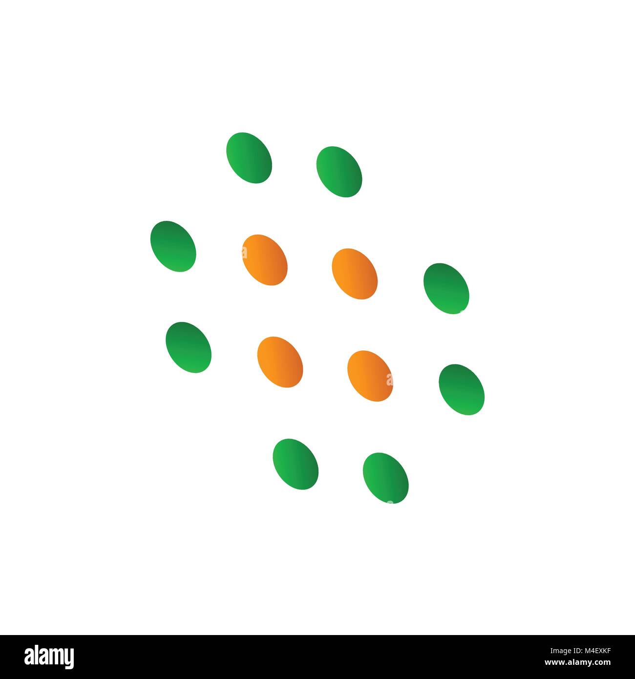 Dot Plus Shape Symbol Vector Illustration Graphic Design Stock Vector ...