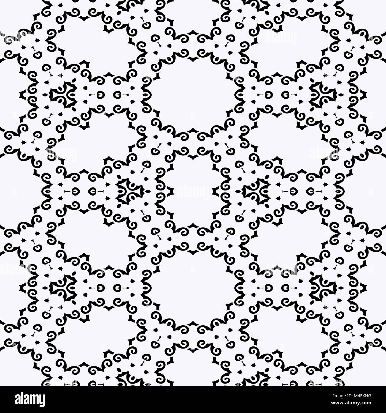 Seamless black white rounded Cut Out Stock Images & Pictures - Alamy