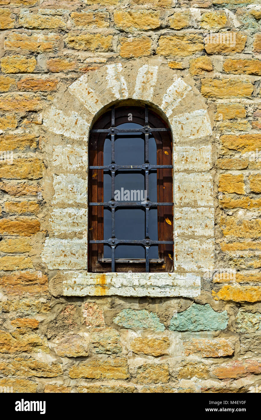 Window of the old fortress Stock Photo - Alamy