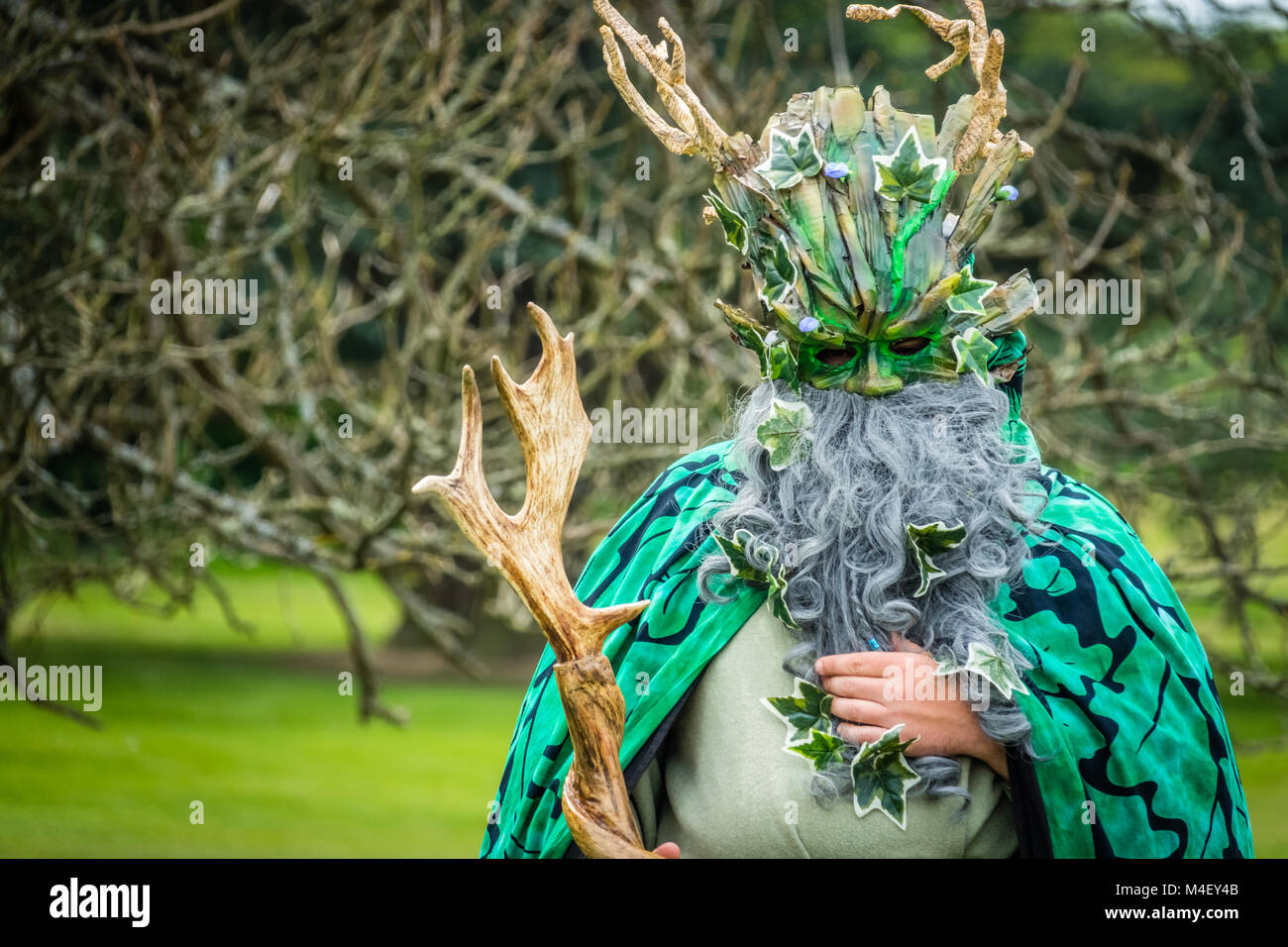 The Green Man portrait Stock Photo - Alamy