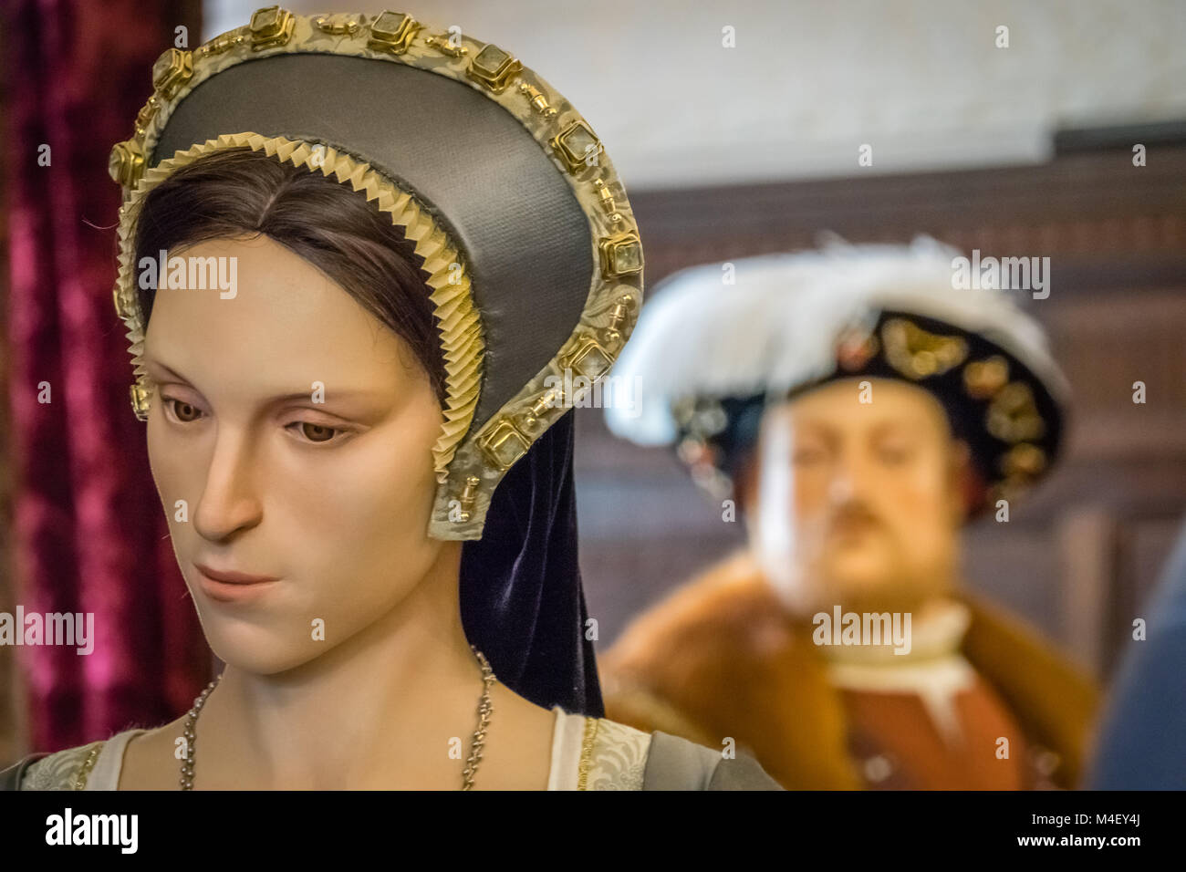 Ann Boleyn figure Stock Photo - Alamy