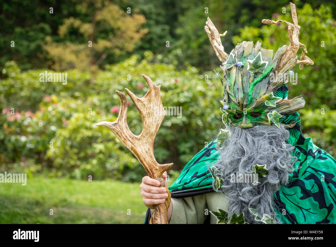 The Green Man portrait Stock Photo - Alamy