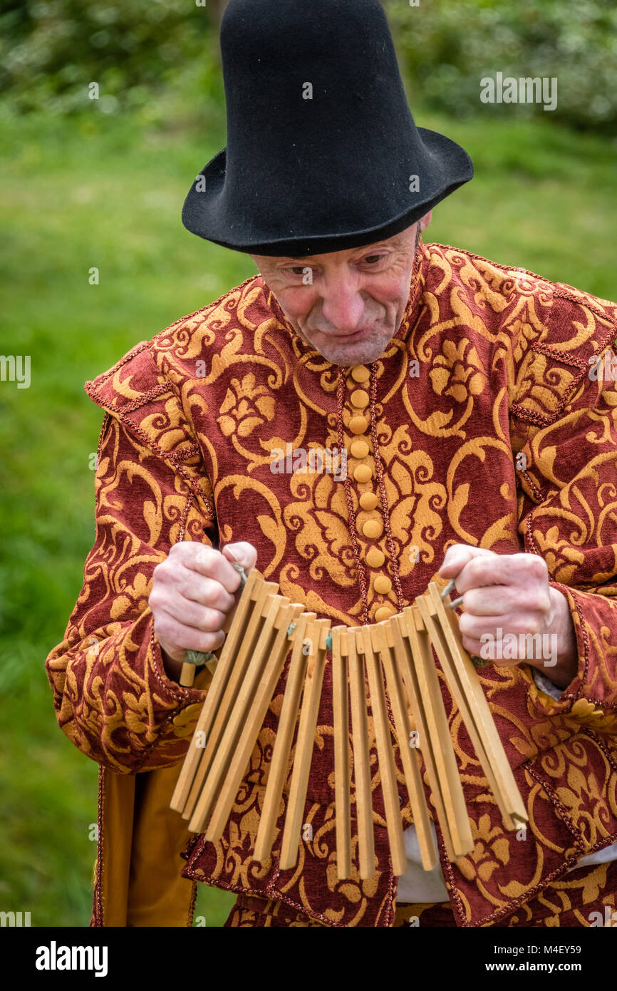 May Day festival performer Stock Photo - Alamy