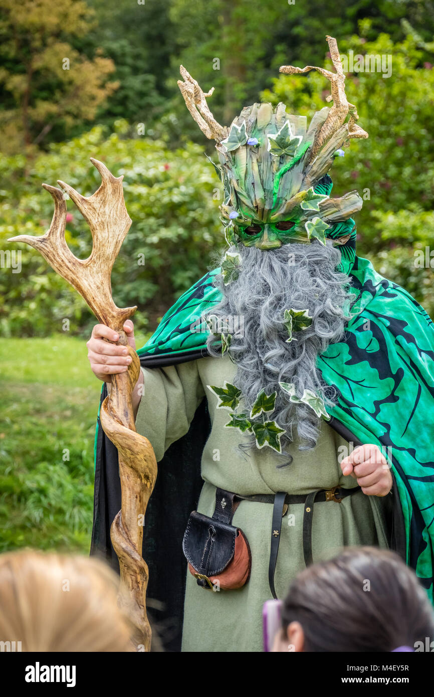 The Green Man portrait Stock Photo - Alamy