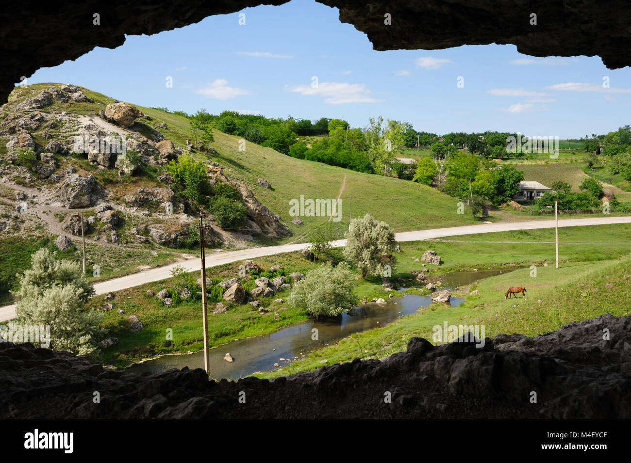 Cave in toltre near the Butesti village, Moldova Stock Photo - Alamy