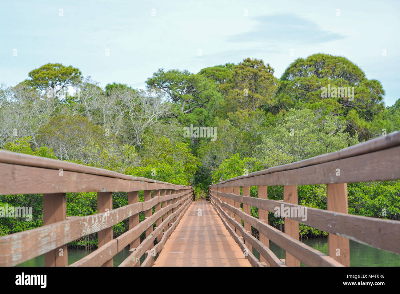 A walkway over the inland waterway Stock Photo - Alamy