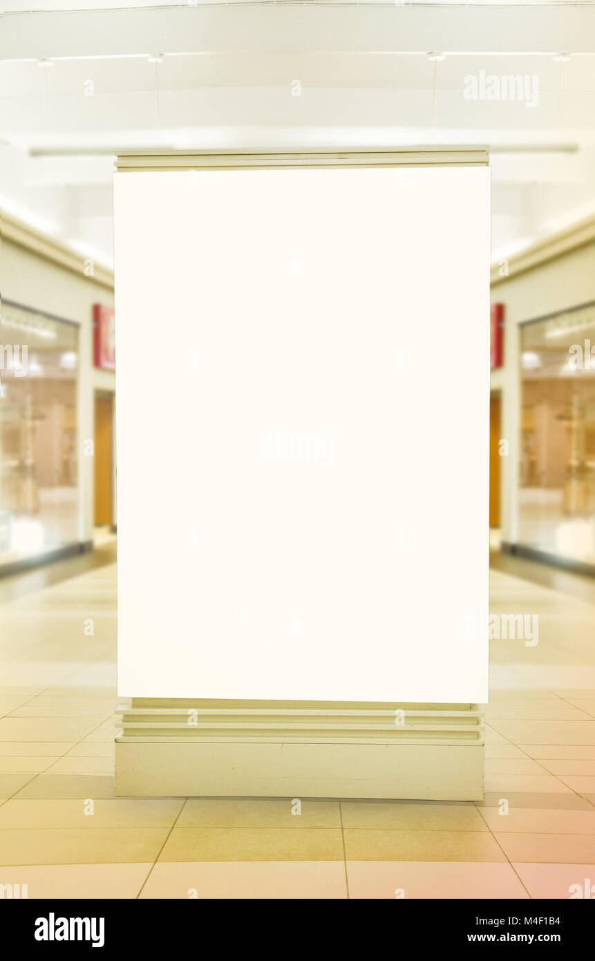 empty advertising stand Stock Photo - Alamy