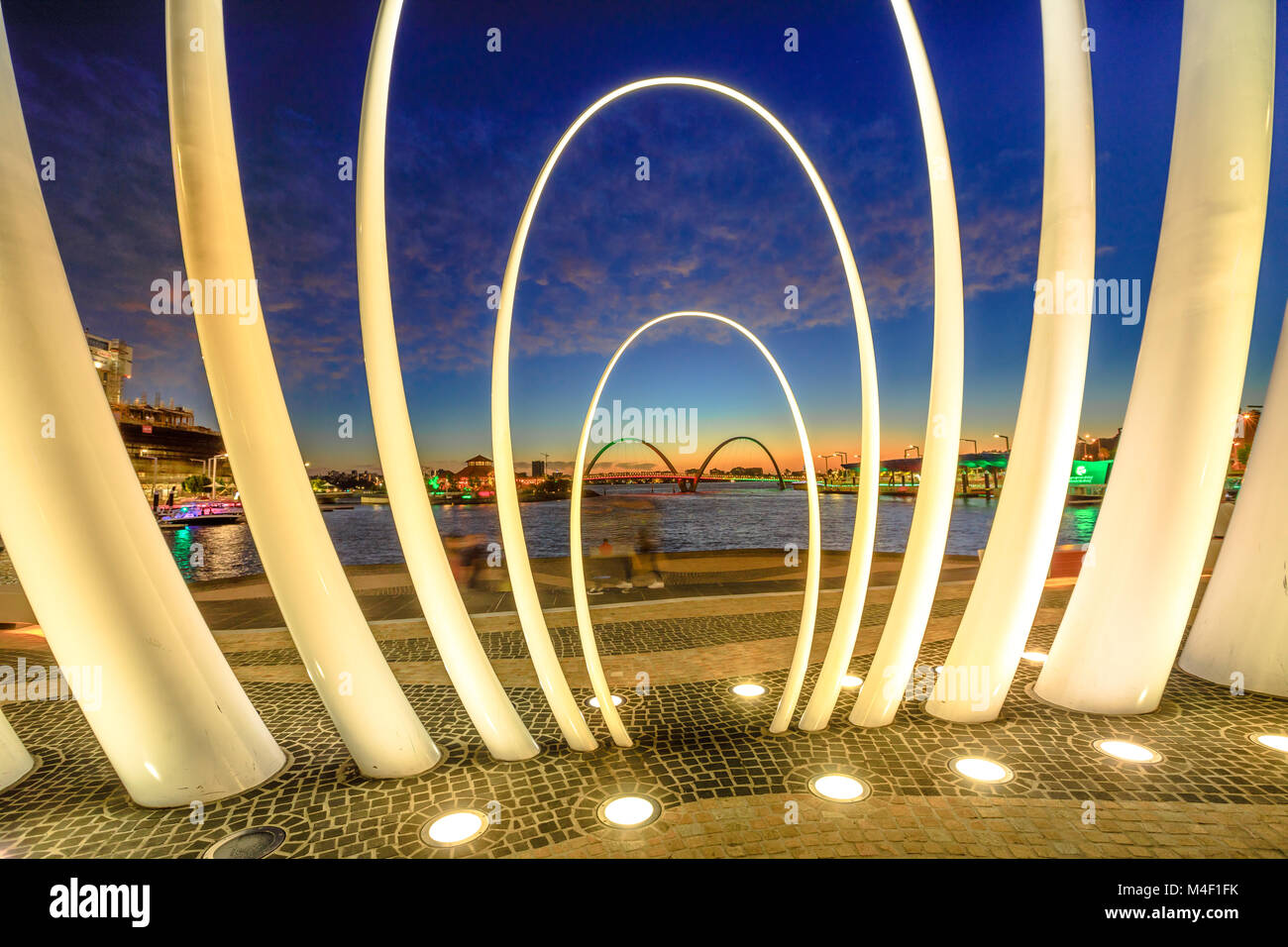 Perth, Australia - Jan 6, 2018: details of iconic Spanda Sculpture ...