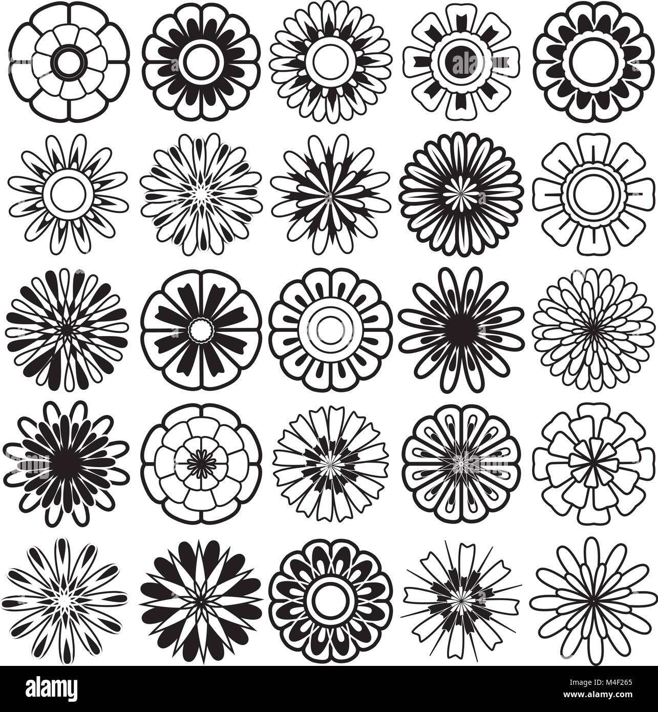 Marigold flower icon vector hi-res stock photography and images - Alamy