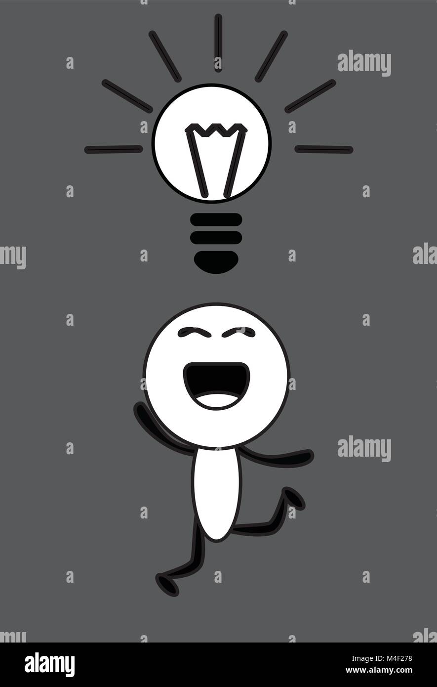 kid cartoon happy idea, vector concept Stock Vector Image & Art - Alamy