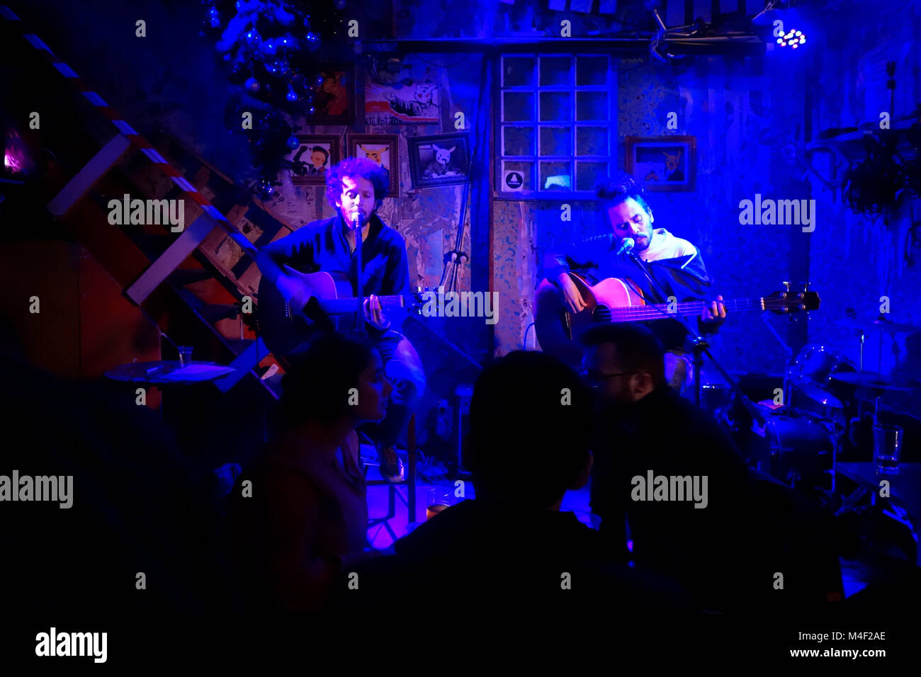 Young Israeli musicians Itay Zvolon and Tal Markus of Mayonesa group ...