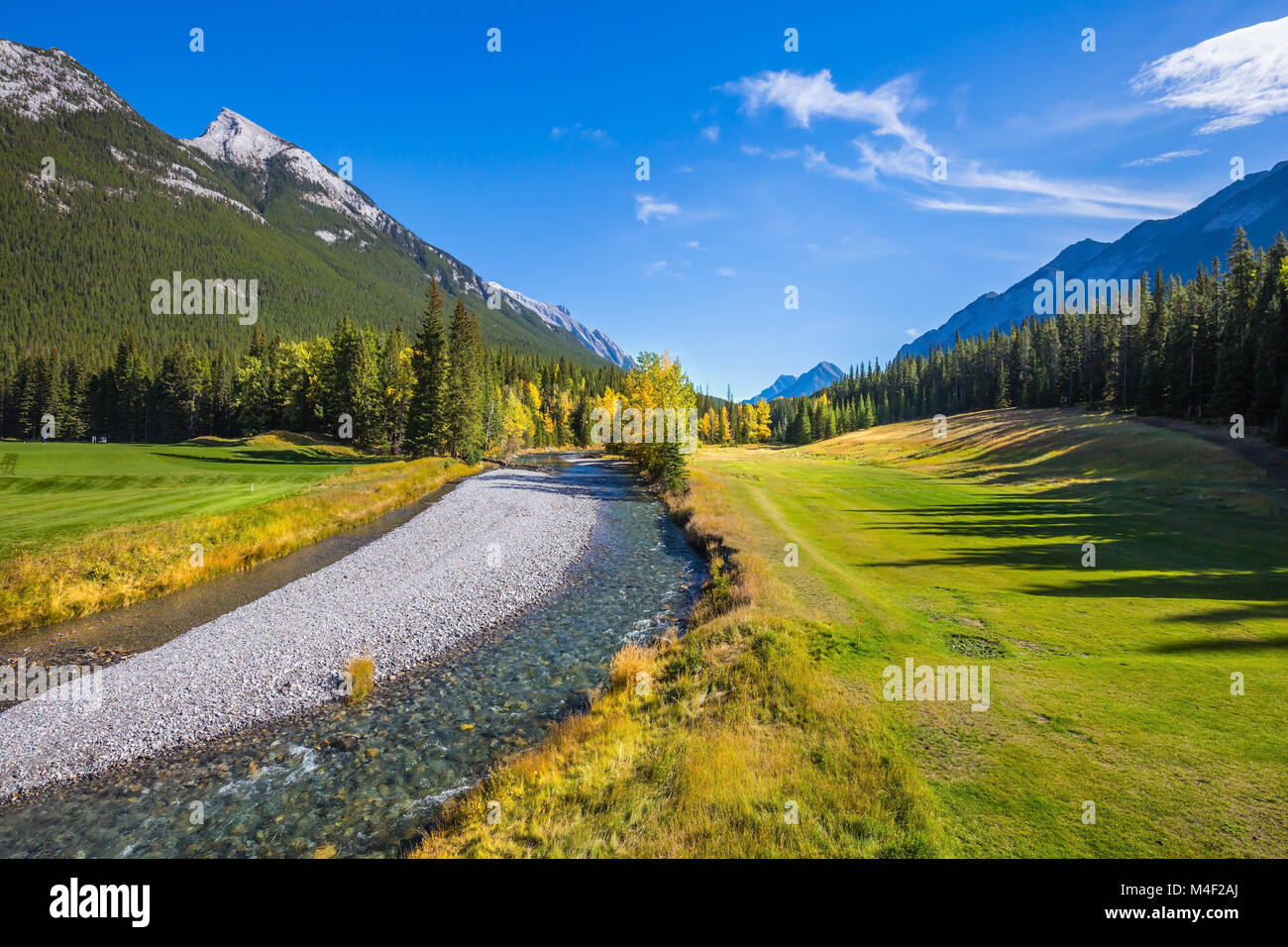 The valley in Banff National Park Stock Photo - Alamy