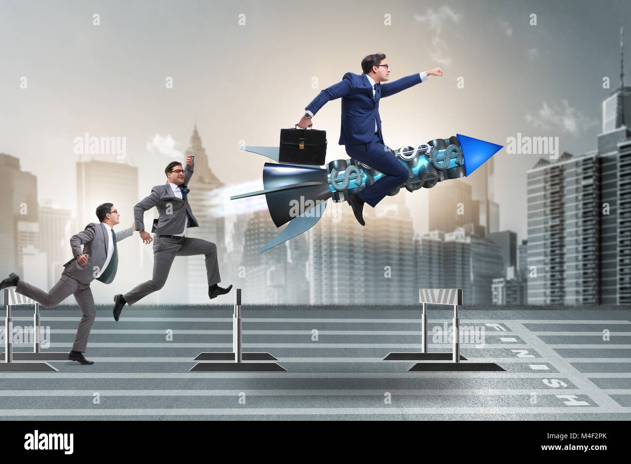 Run race rocket hi-res stock photography and images - Alamy