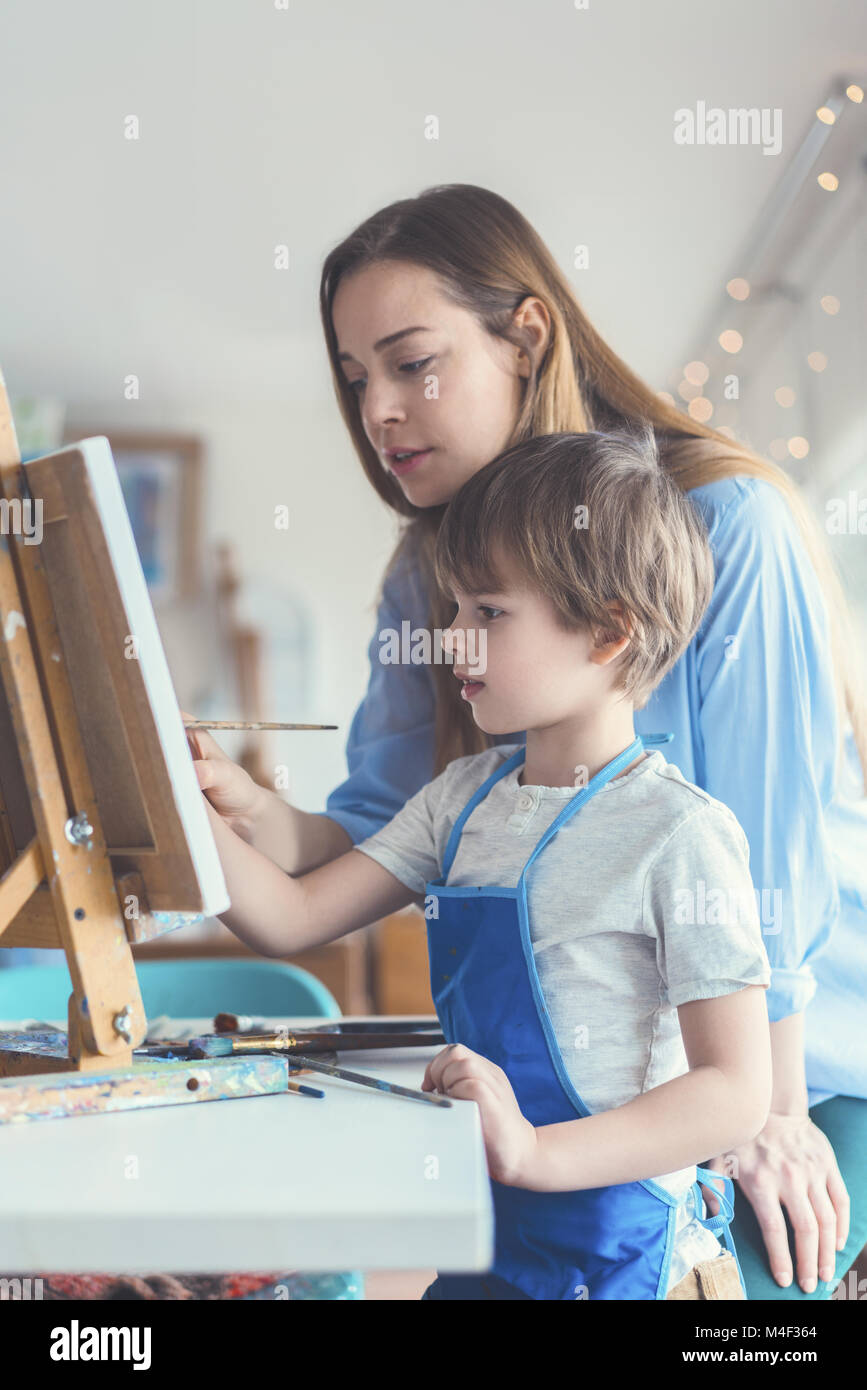 Art teacher paint hi-res stock photography and images - Alamy