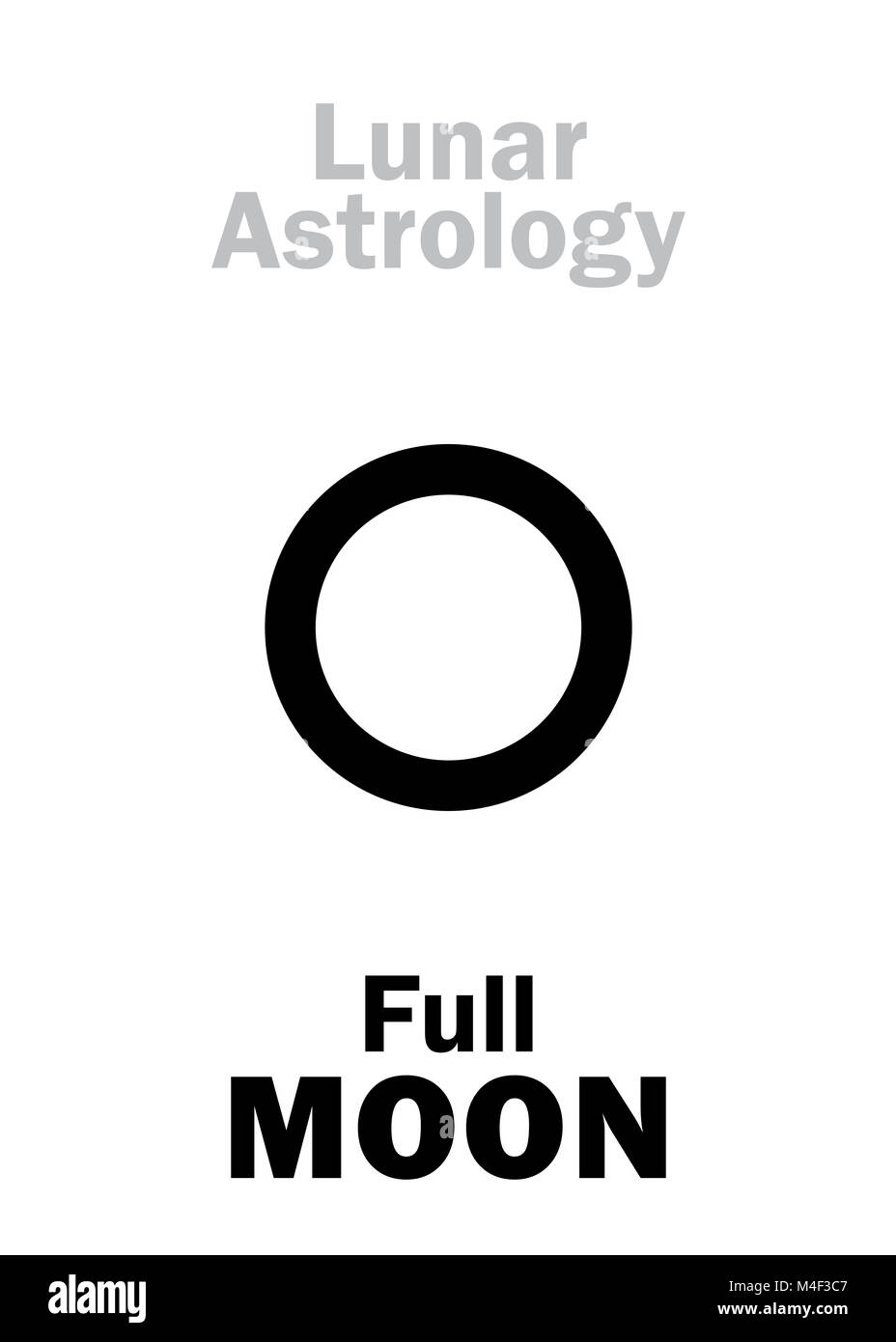 Astrology: Full MOON Stock Photo - Alamy