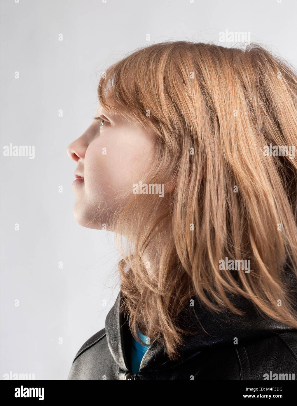 Profile portrait blond child boy hi-res stock photography and images ...