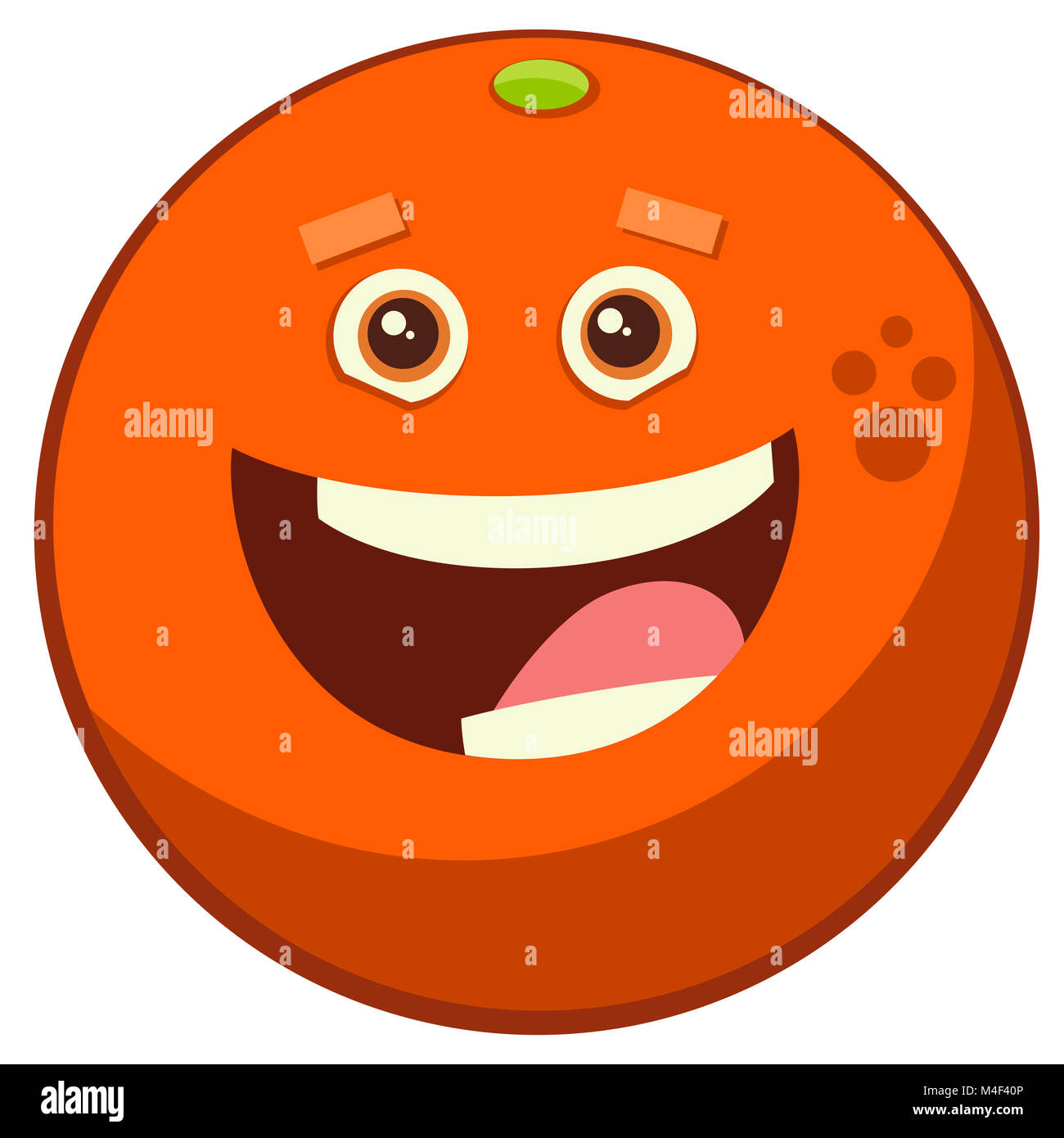 cartoon orange fruit character Stock Photo - Alamy