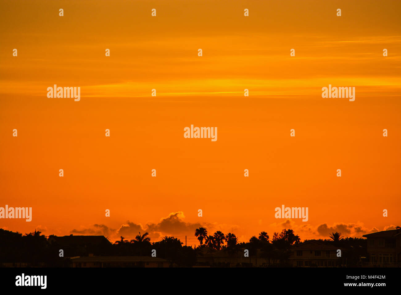 Sunset from Belleair causeway Stock Photo - Alamy